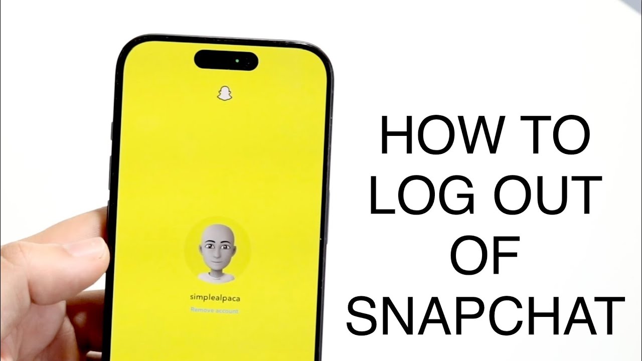 How To Sign Out Of Snapchat On iPhone/Android! - YouTube