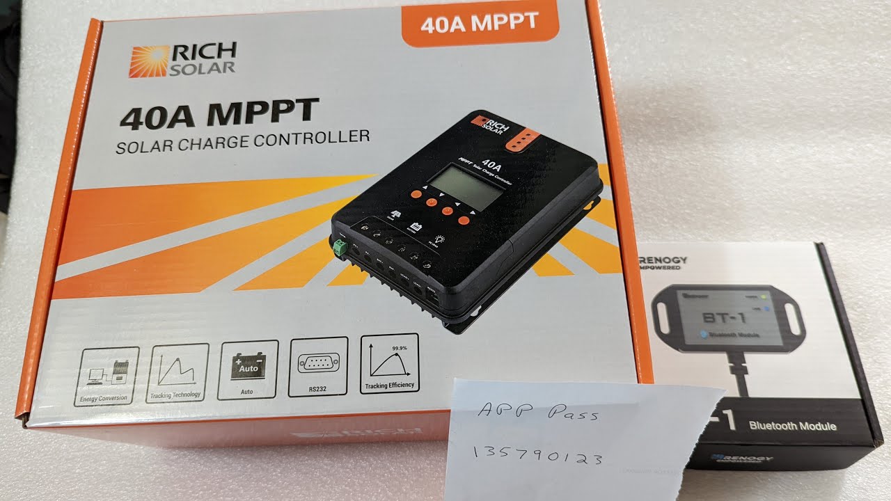 Renogy Rich Solar Bluetooth App Password - YouTube