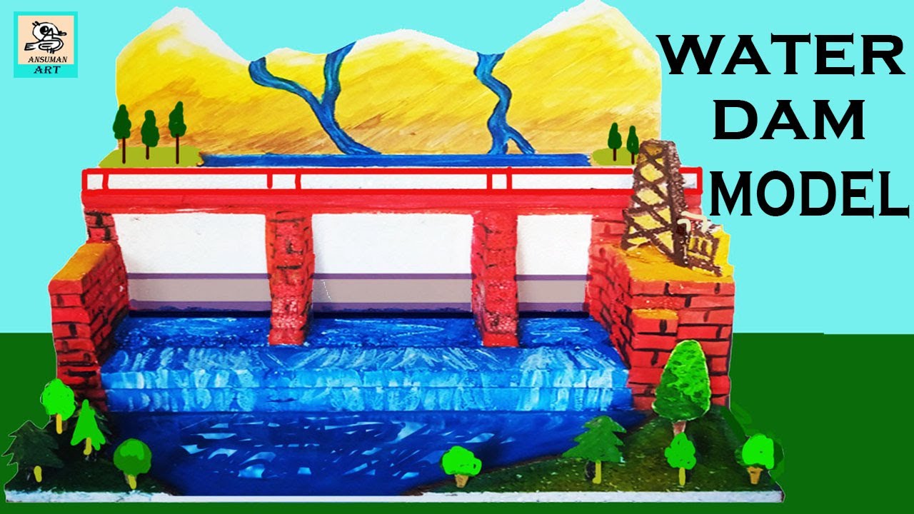 water dam model with thermocol - YouTube