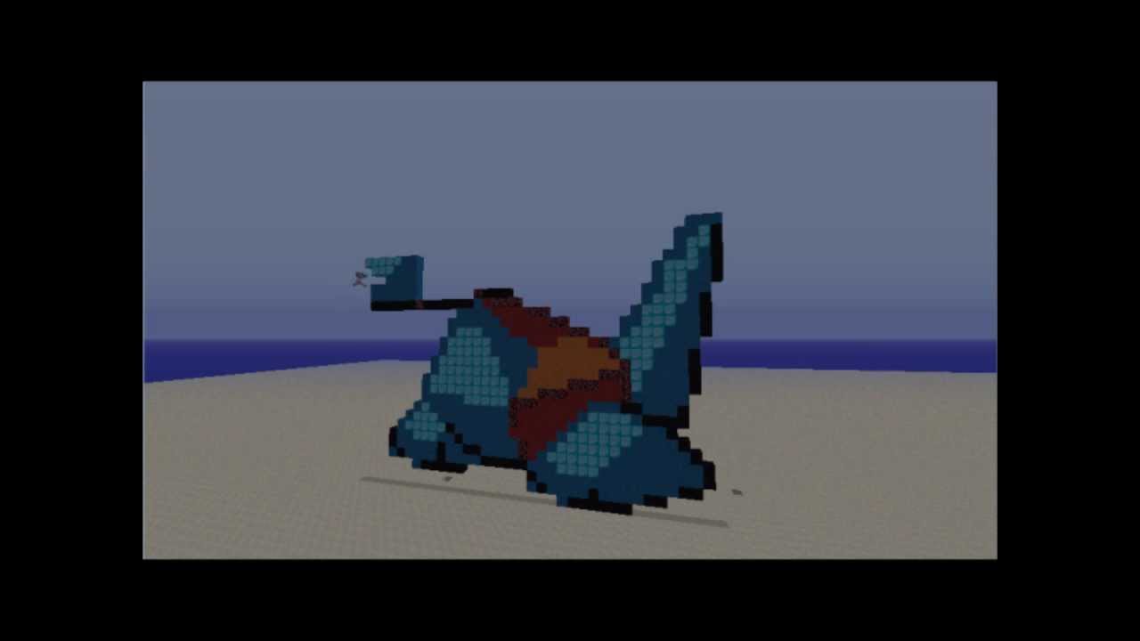 Minecraft Pokemon Pixel Art - Porygon Speed Build (HD) - YouTube