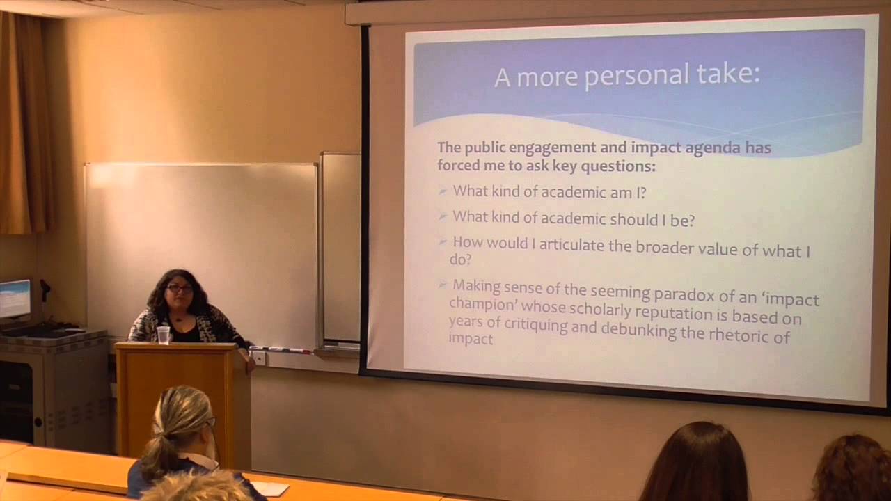 “What was I thinking?!” - Dr Eleonora Belfiore - YouTube