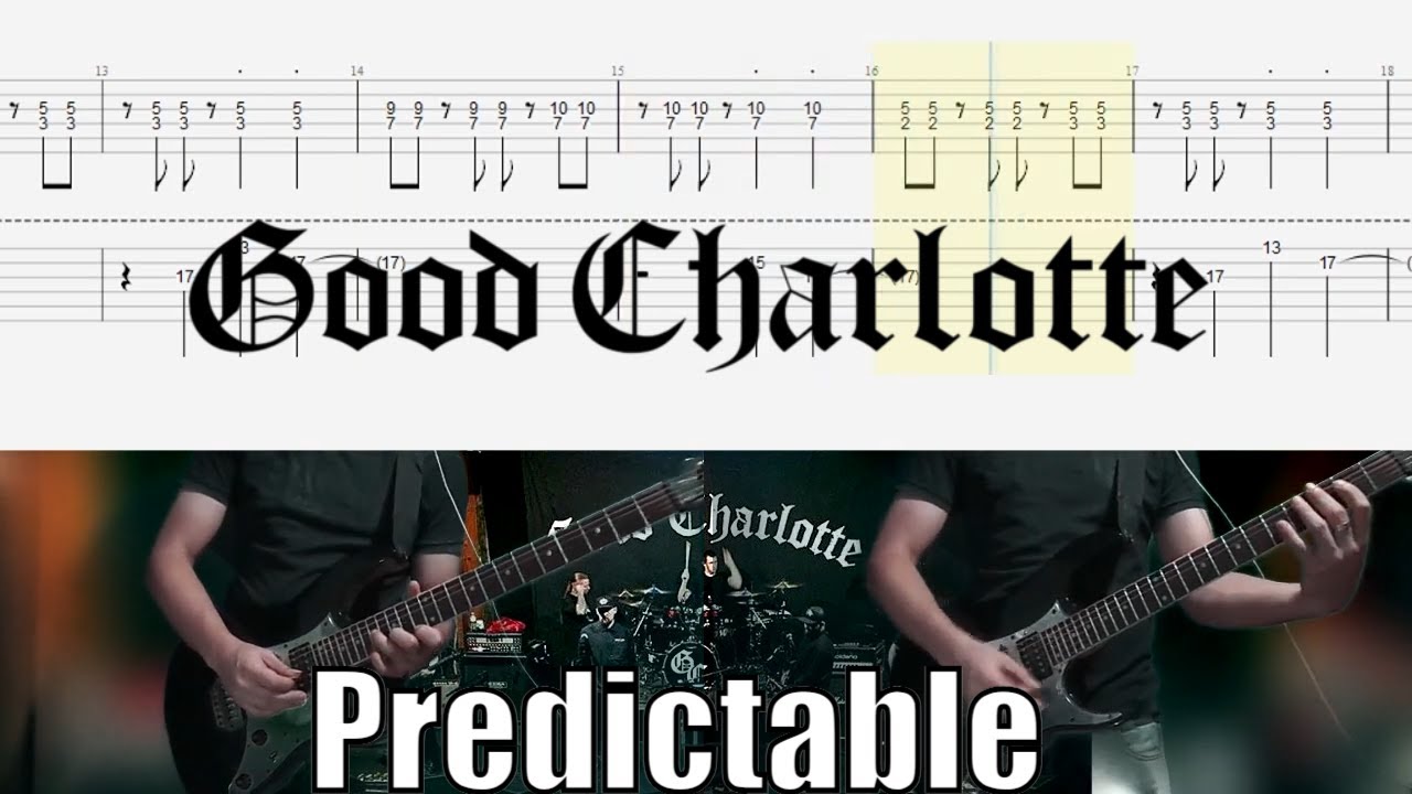 Good Charlotte Predictable Guitar Cover With TAB - YouTube