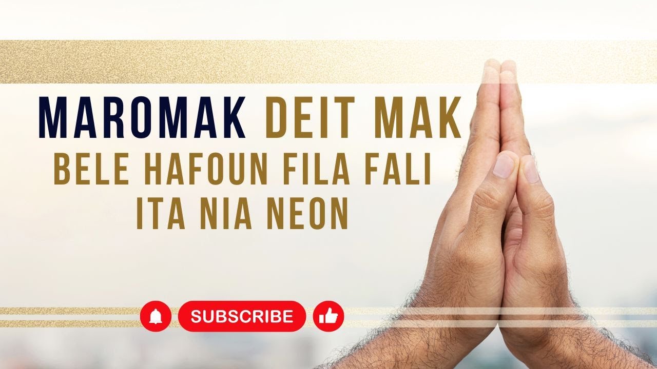 Devosaun Dader || Maromak Deit mak bele hafoun fila fali ita nia Neon ...