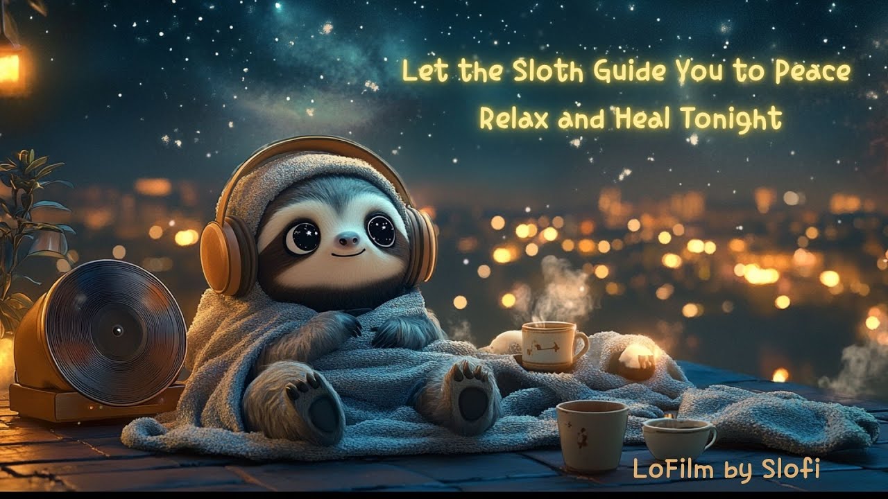 Let the Sloth Guide You to Peace. Relax and Heal Tonigh. #healingmusic #slowliving #sleepaid # ...