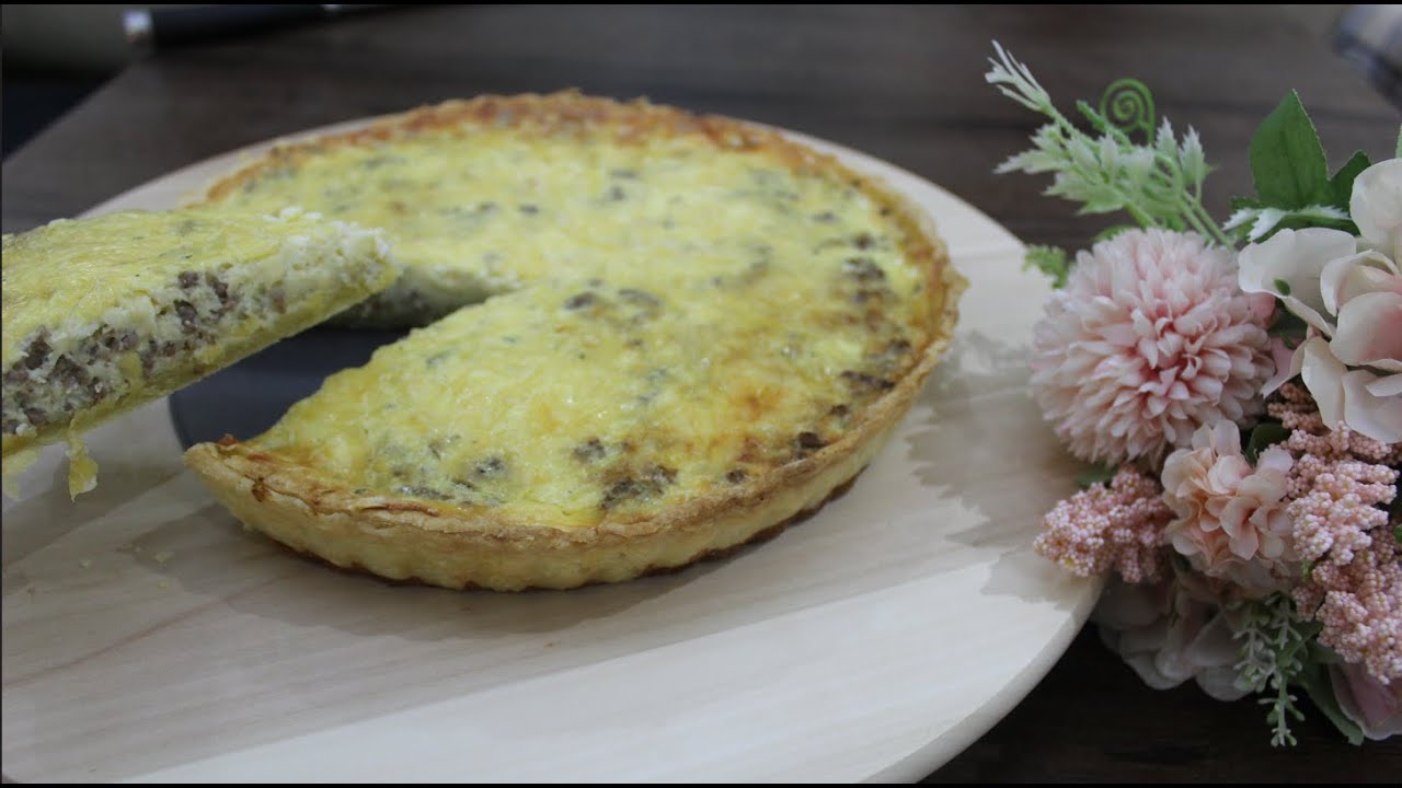 [SUB] minced meat quiche | EASY recipe 😍 - YouTube