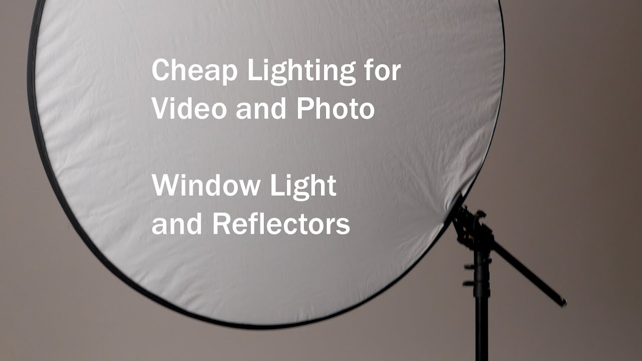 Cheap Video Light: Reflector and Window Light - YouTube