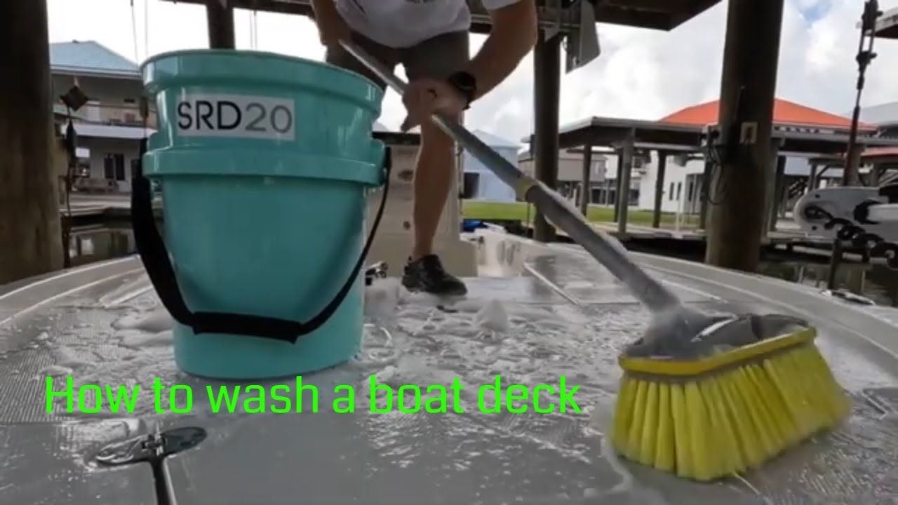 Get Your Boat Sparkling Clean With Srd20 Soap Products - Wash It In The Water! - YouTube