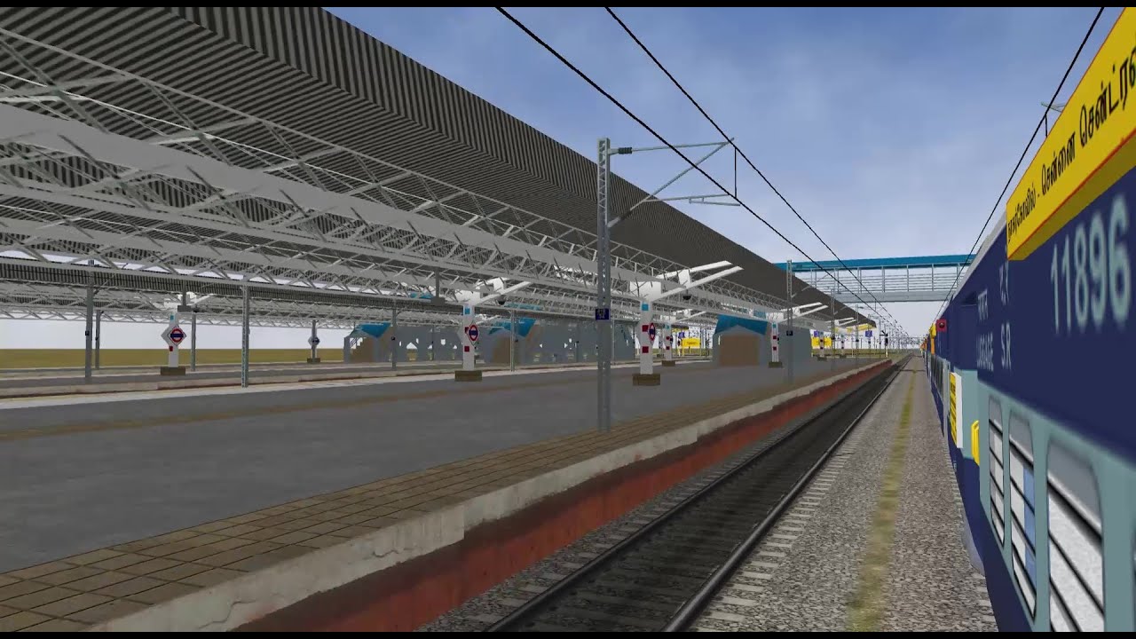 22159 CSMT - MAS SF Express Skips TRL station! - YouTube