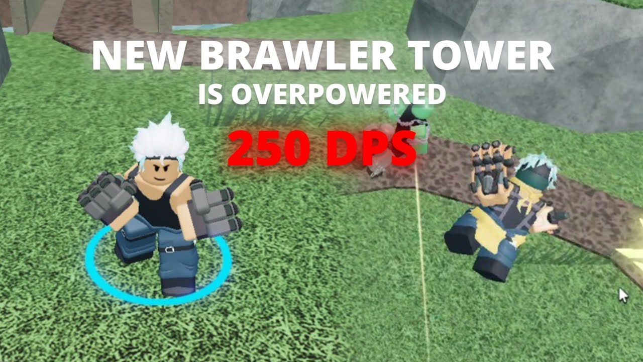 New Brawler Tower Can Reposition And It's OP! (250 DPS) - Roblox Tower ...