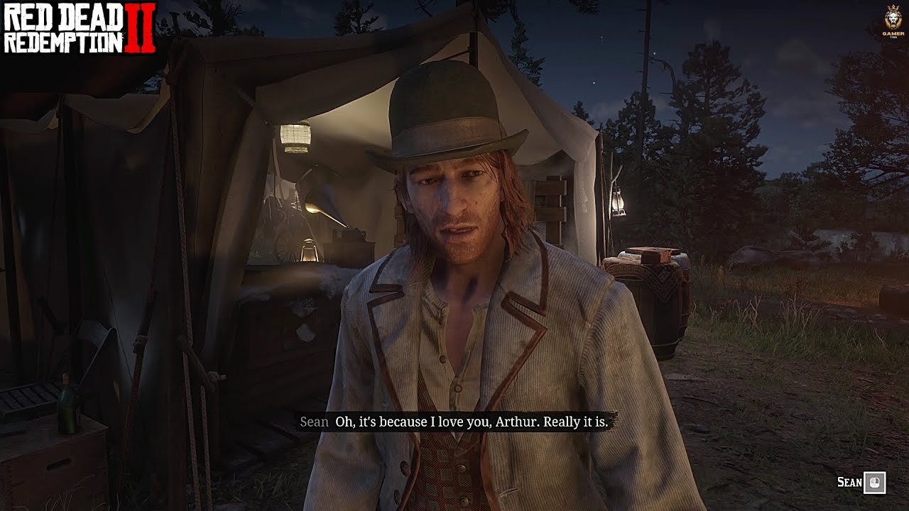 RDR2 - Drunk Sean expresses his love for Arthur - YouTube