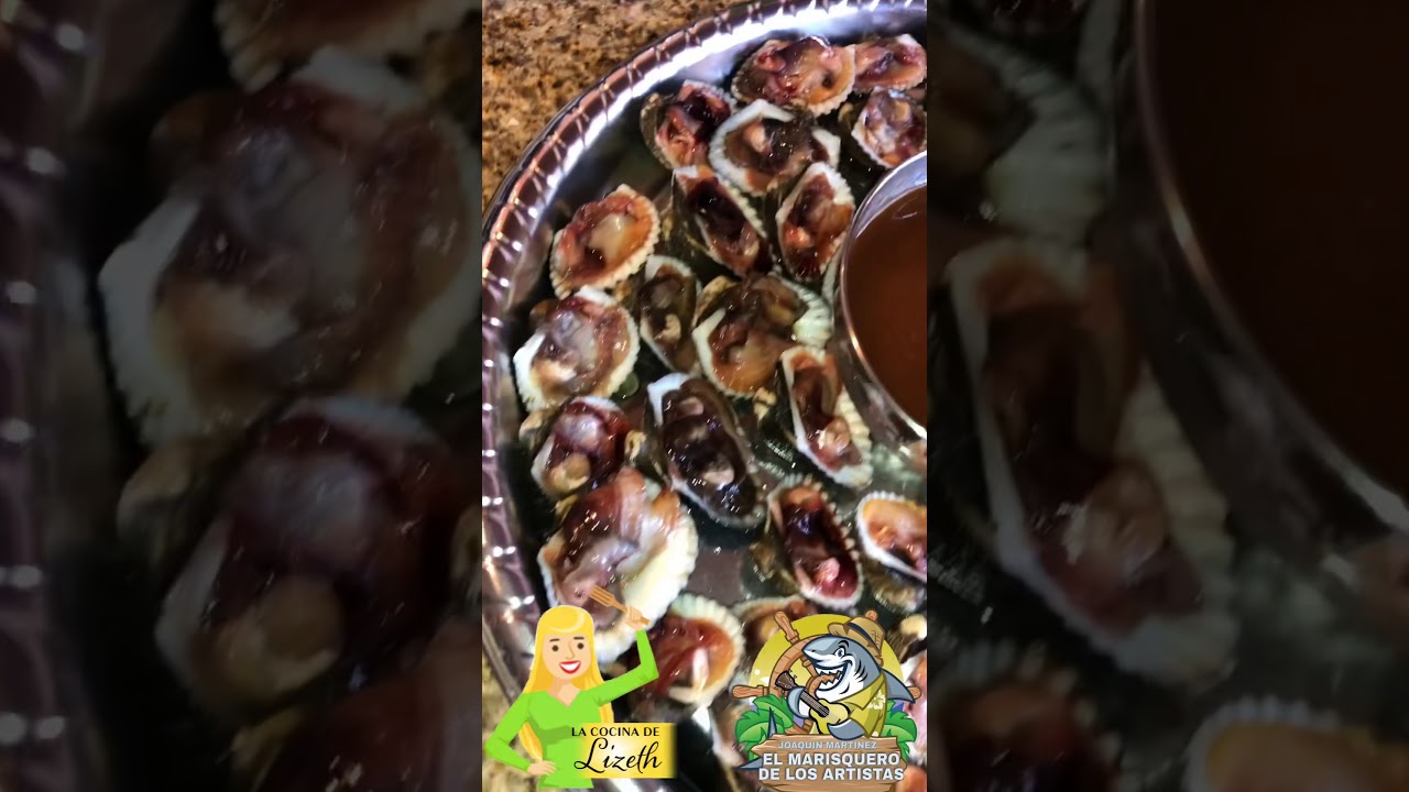 50 conchas pata de mula con las salsas de el marisquero de los artistas ...