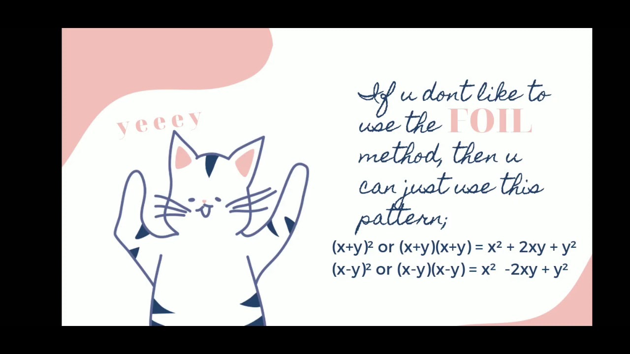 Foil Method & Square of a Binomial - YouTube