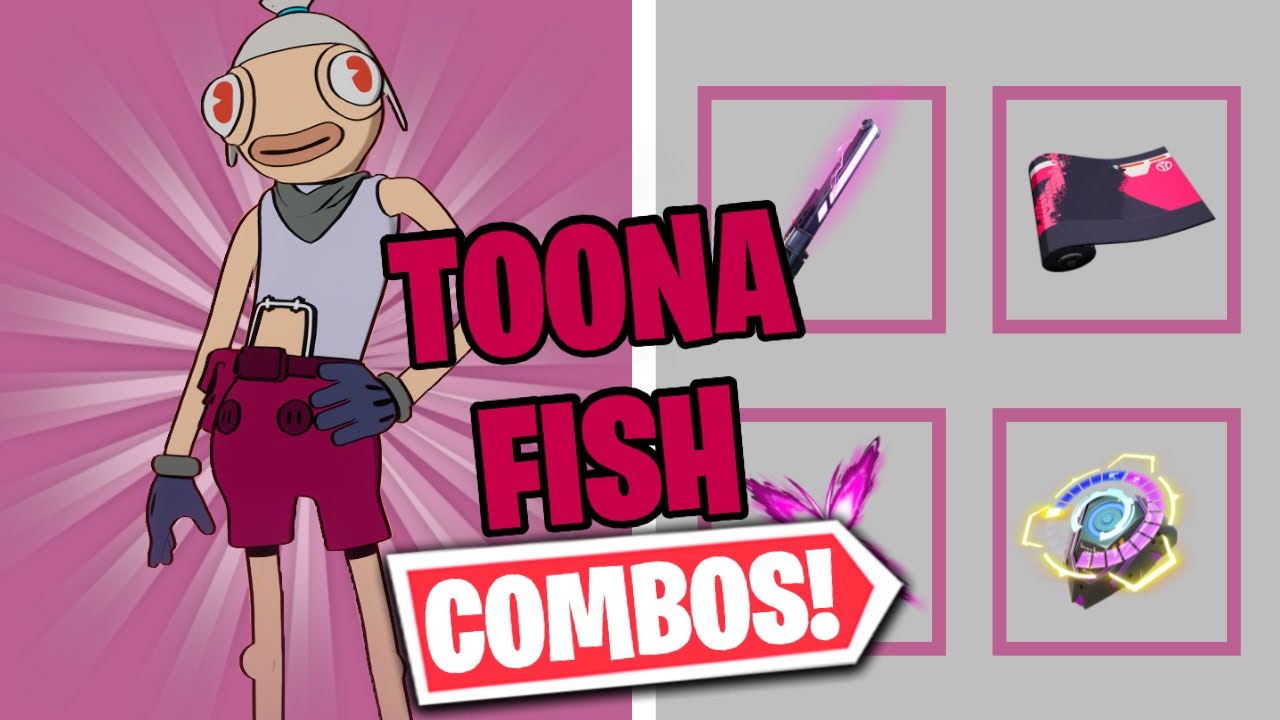 TOONA FISH (LEXA) COMBOS | FORTNITE SKIN REVIEW - YouTube
