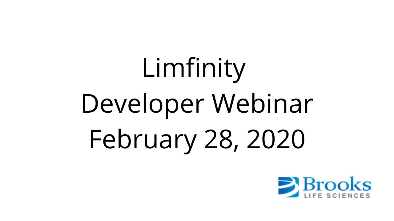 Week 2 Developer Webinar Limfinity 2 28 20 - YouTube