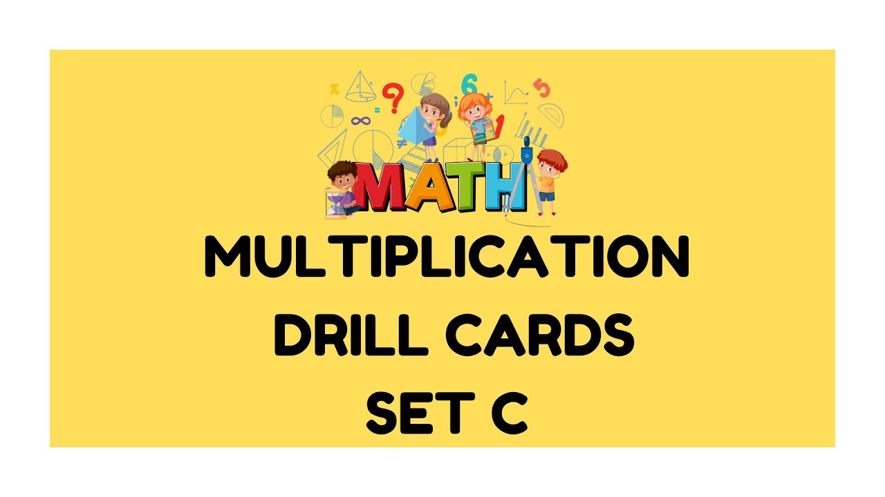 Multiplication Table Drill Cards Set C - YouTube