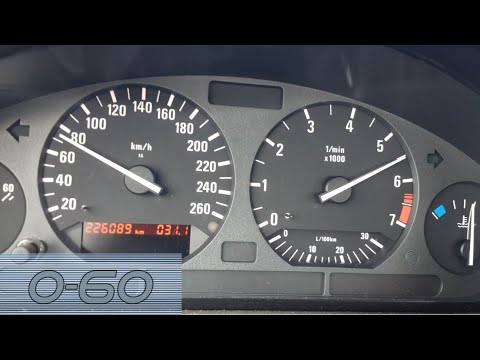 BMW E36 320i 2.0 M52B20 150HP ACCELERATION 0-100km/h 0-60mph