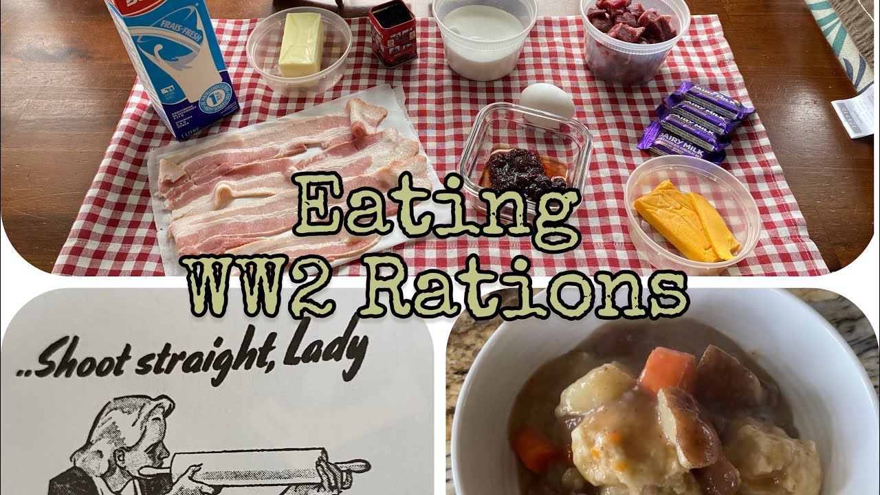 Eating WW2 Rations For 3 days - Vintage Meal Plan, Budget Friendly ...