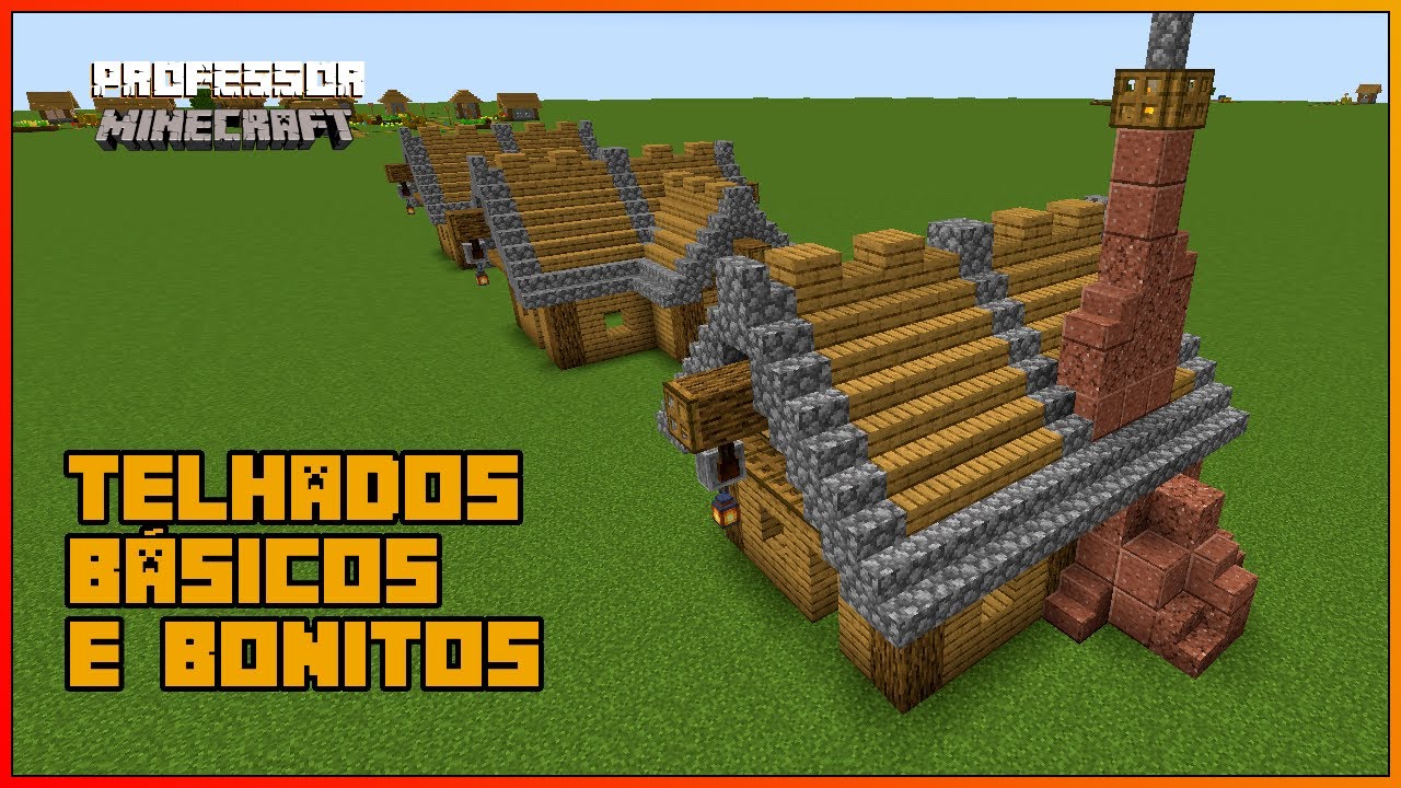 Como Construir Telhados Básicos e Bonitos no Minecraft - YouTube