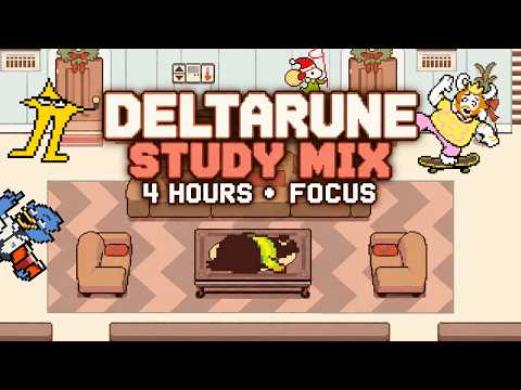 Deltarune, But You Need To Study | 4 Hours Of Music & Rain Ambience
