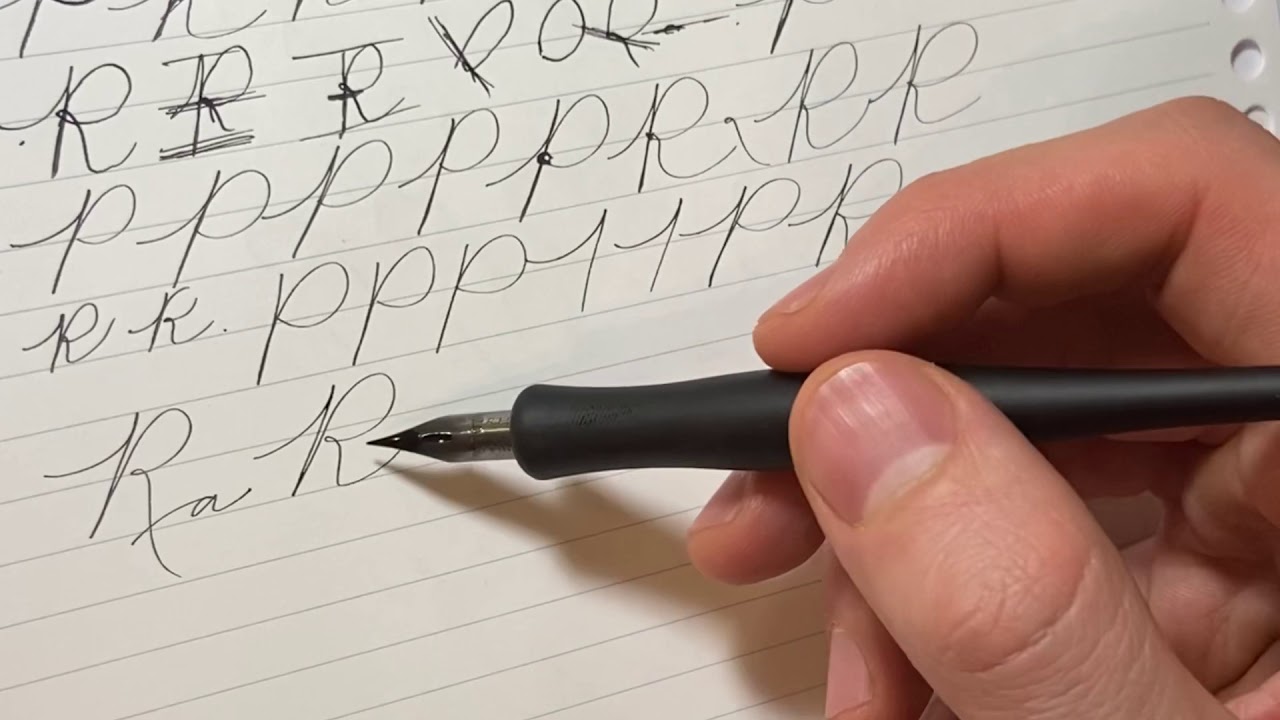 How to write the cursive capital R - YouTube