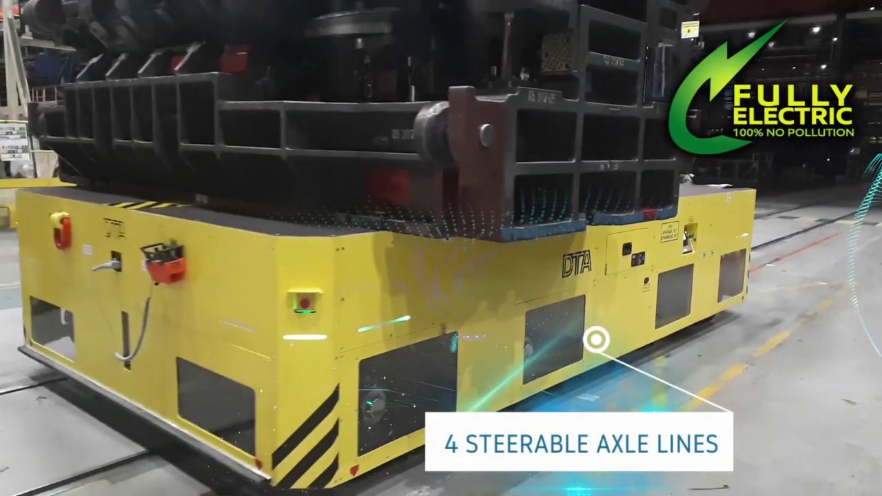 70 tons steerable die cart - YouTube