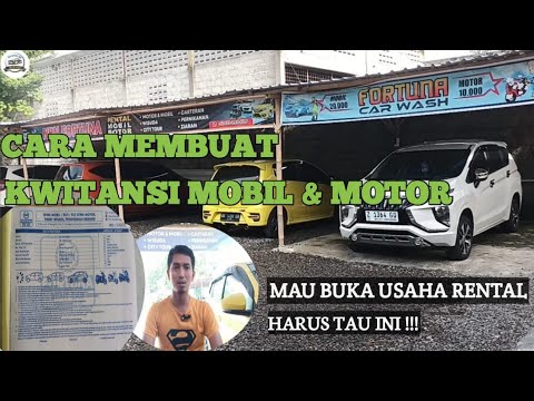CARA MEMBUAT KWITANSI SEWA MOBIL DAN MOTOR BESERTA SURAT PERJANJIANYA # ...