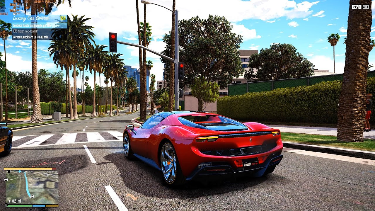 Grand Theft Auto V 2K Remake like GTA 6 A day as an Uber driver Part 1 ...