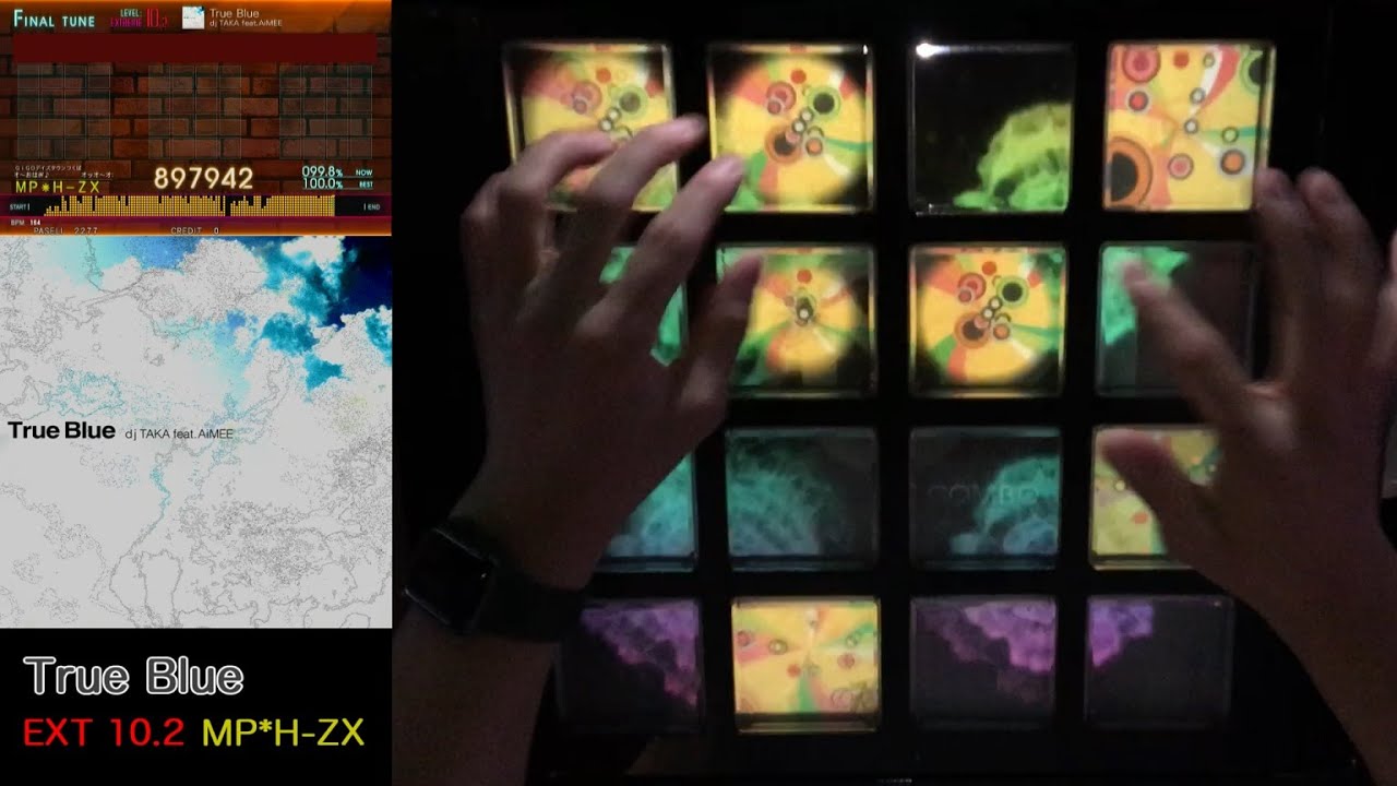 【jubeat bt Ave.】True Blue EXT [EXCELLENT] 60fps - YouTube