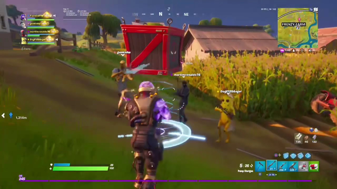 Fortnite squads fill win *xbox one gameplay* - YouTube