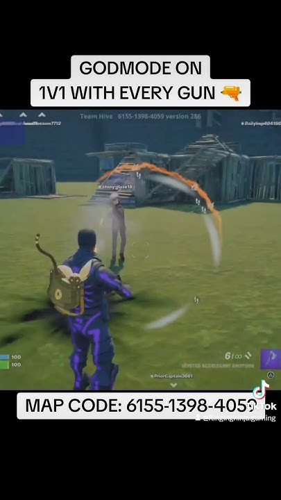 GODMODE GLITCH| 1V1 WITH EVERY GUN 🔫 | #shorts #fortnite #gaming - YouTube