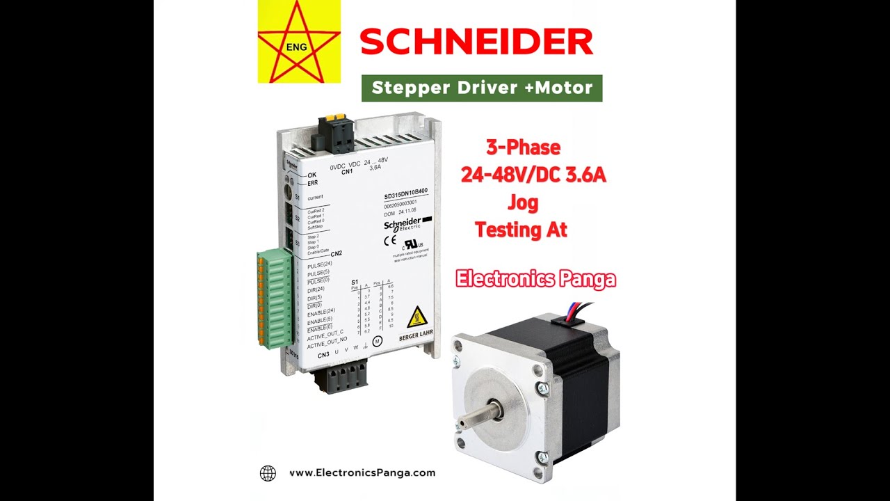 SCHNEIDER | SD315DN10B400|Stepper Driver +Motor |3-Phase 24-48V/DC Jog ...