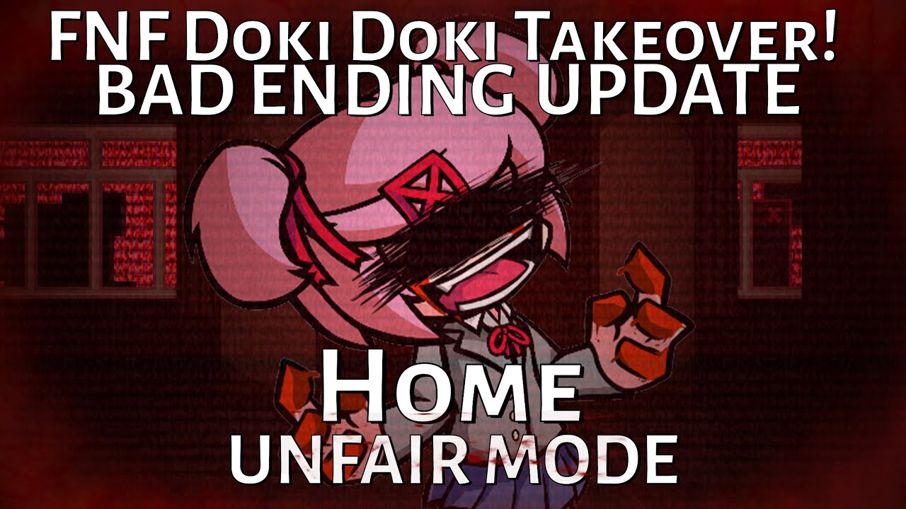 (Home) Unfair Mode DDTO Bad Ending Update | FNF Mod | Handcam - YouTube