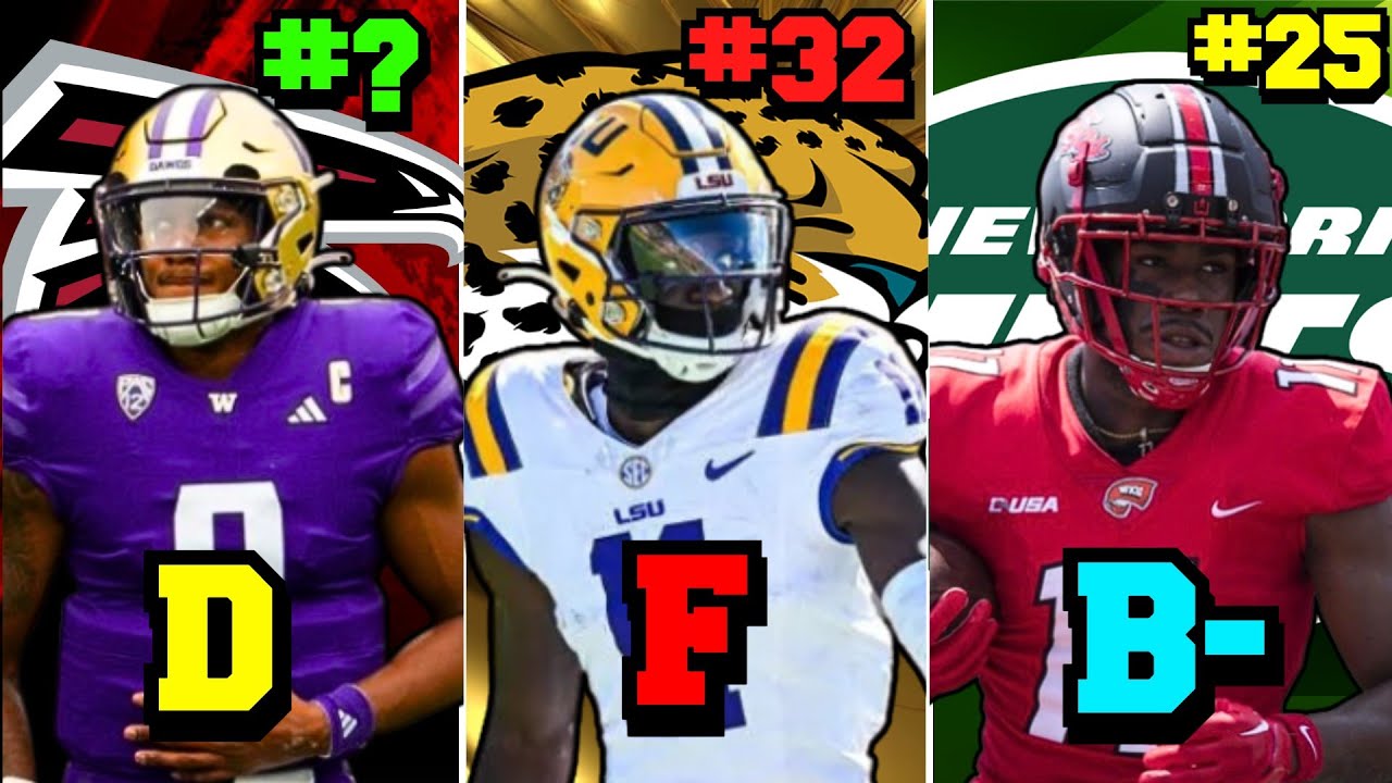 Grading And Ranking EVERY Team's 2024 NFL Draft! Part 1 (#32-17) - YouTube