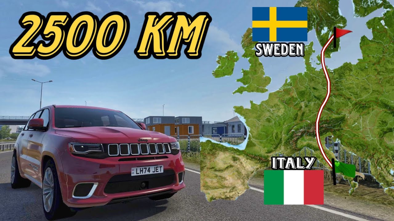 ETS2 Longest Road Trip (Rome to Stockholm) Italy to Sweden | Euro Truck ...