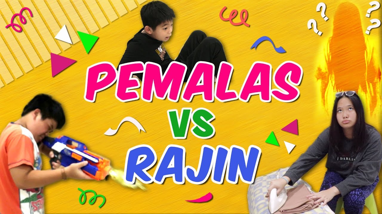 PEMALAS VS RAJIN VERSI JJC FAM!! - YouTube