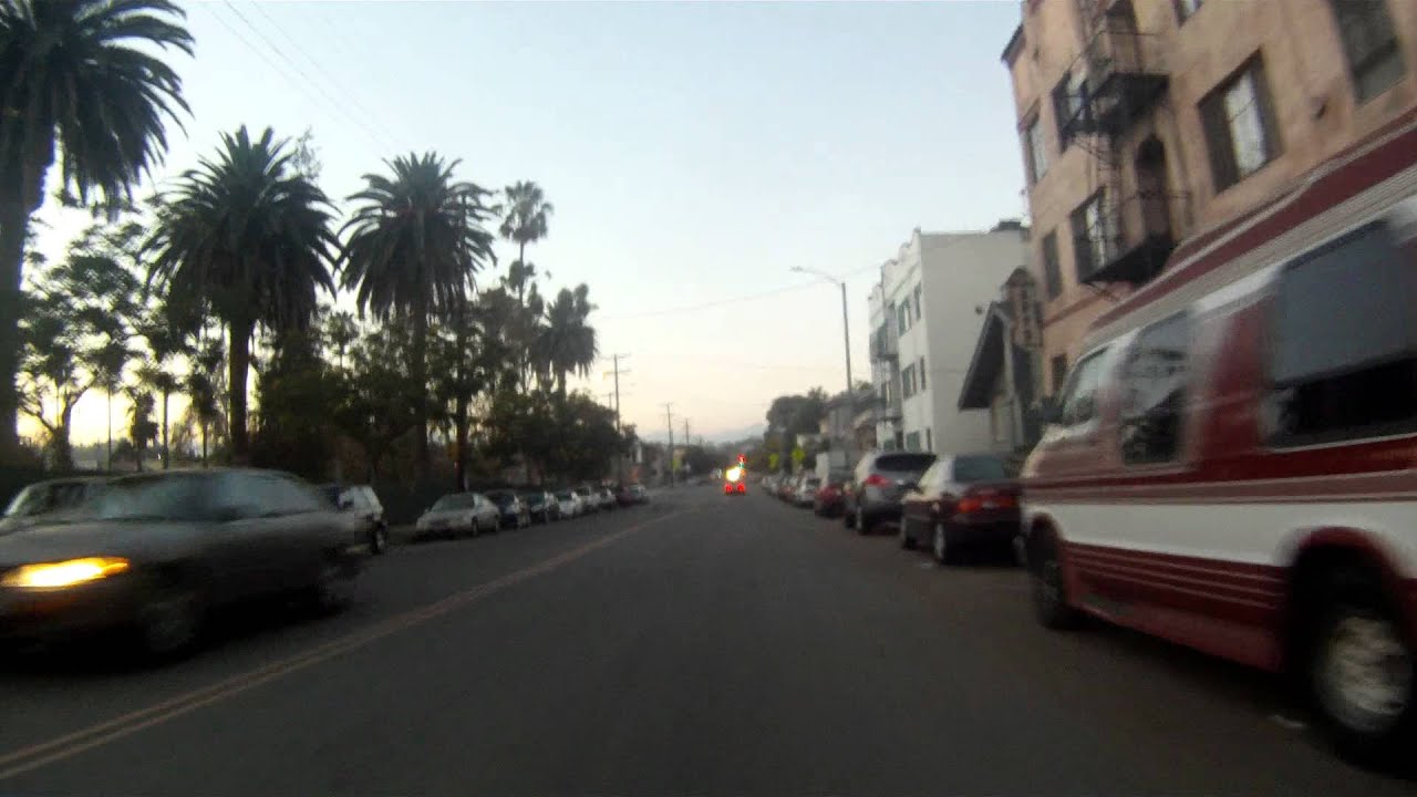 Ezra Rides to Echo Park via Sunset and an Alley - July 14th, 2012 - YouTube