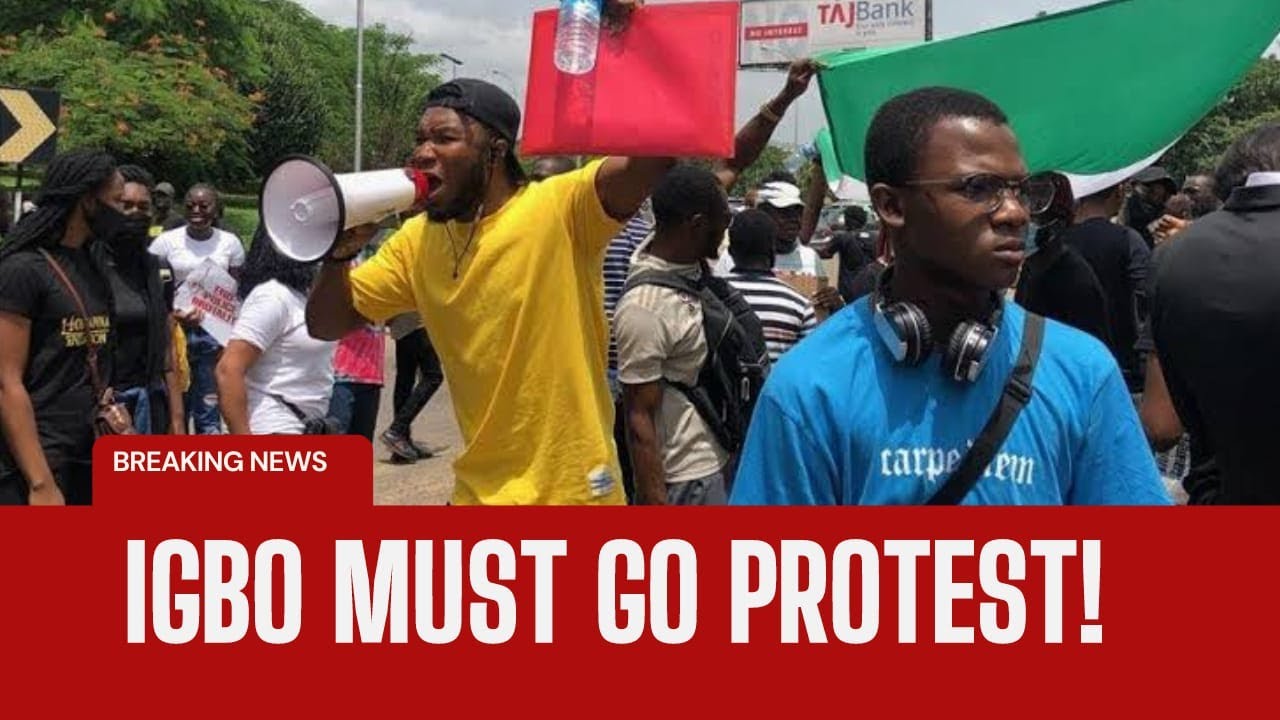 Igbo must must go protest in Nigeria #news #protest # ...