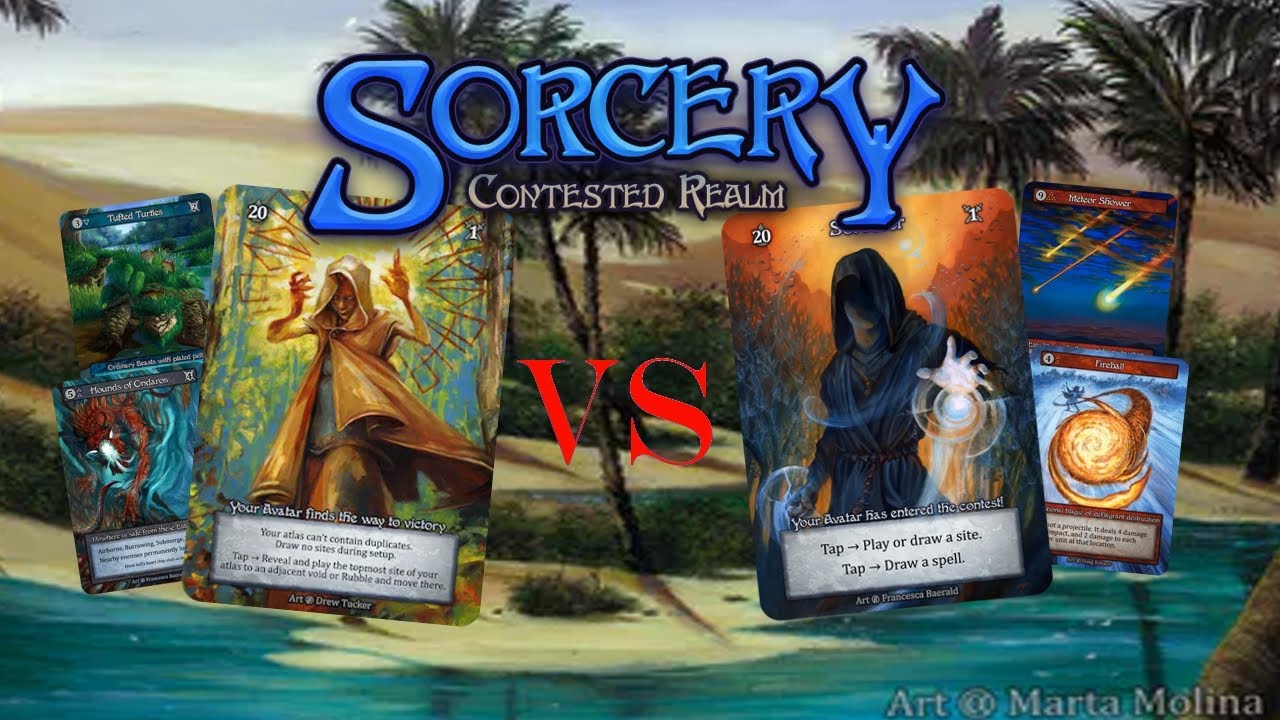 Sorcery: Contested Realm Gameplay Pathfinder VS Zalem burn - YouTube