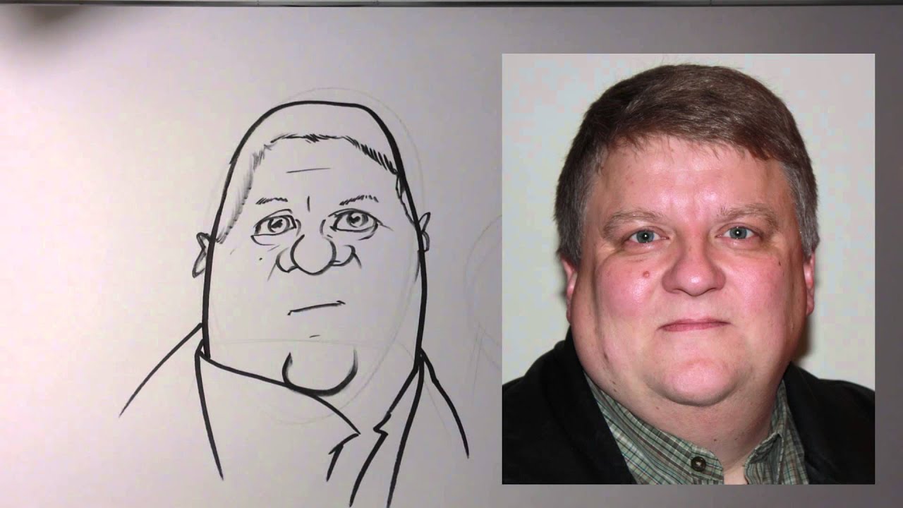 How to Caricature - Heavyset Person - Easy Drawings - YouTube