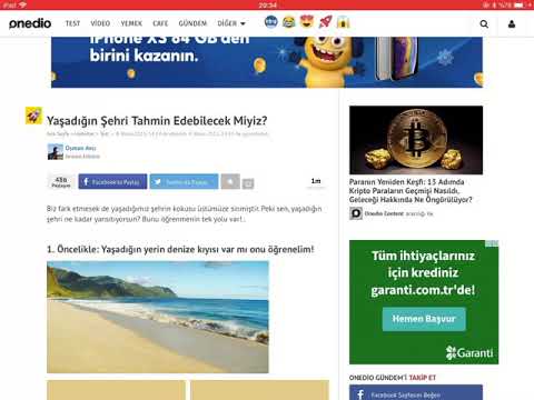 HANGİ ŞEHİRDE YAŞIYORUM ONEDİO TESTİ _ Ceylin ÇELİK