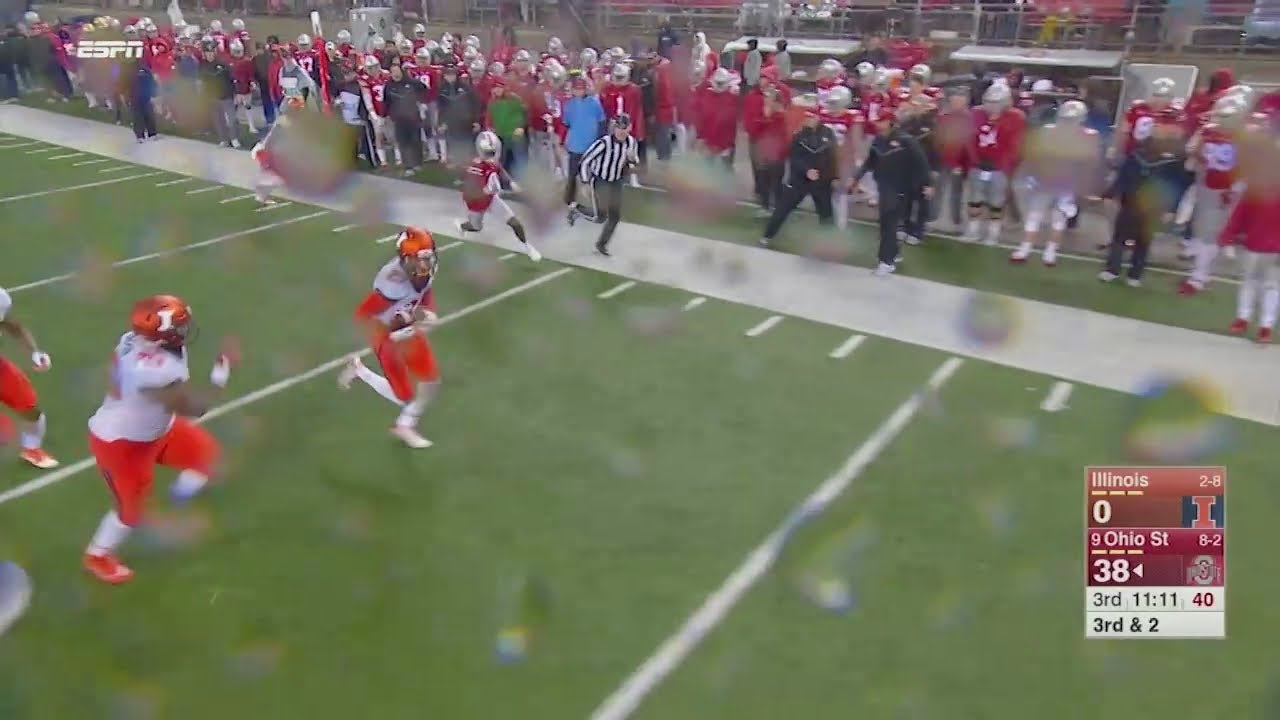 Ahmari Hayes Fumble Recovery TD vs. Ohio State - YouTube