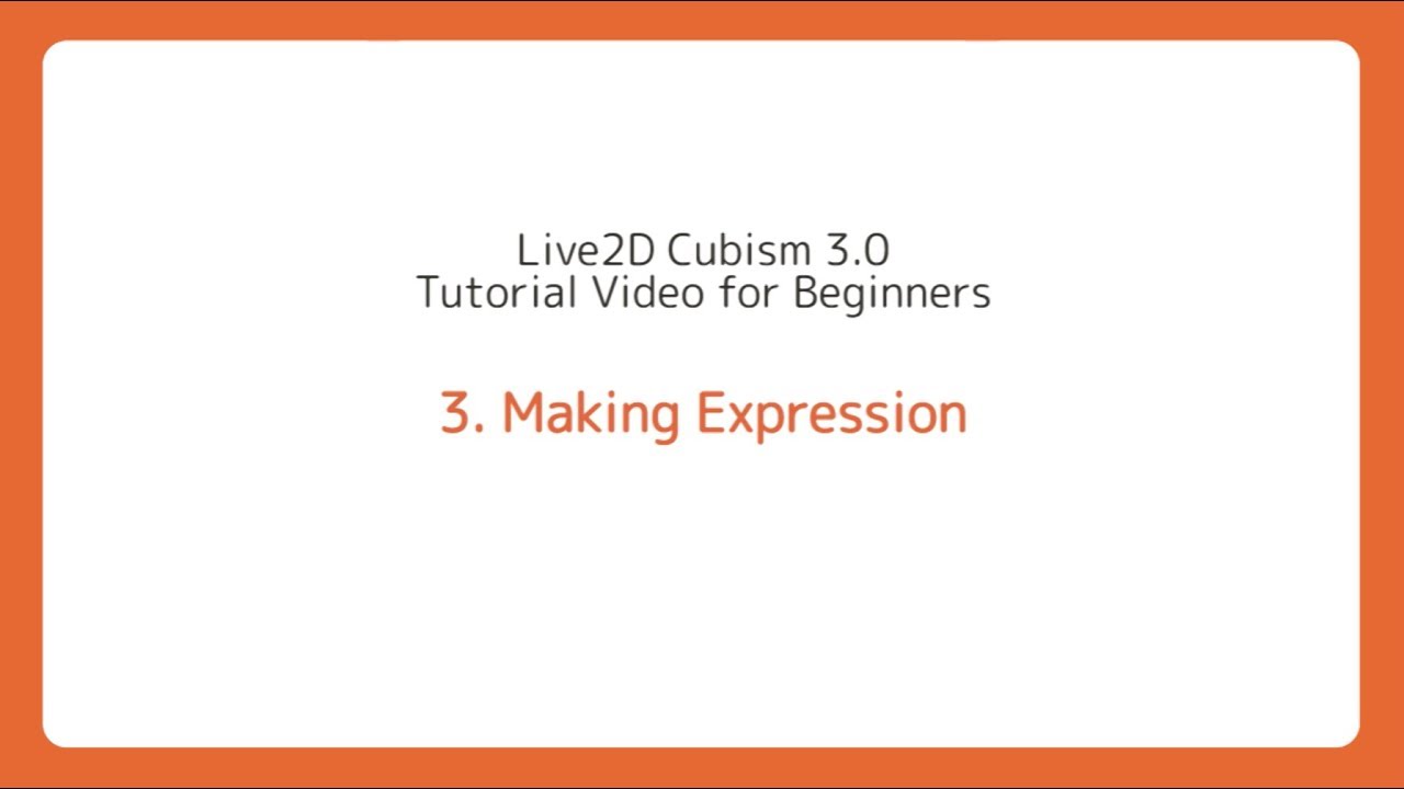 [Official] Live2D Cubism 3.0 Tutorial 03 "Making Expression" - YouTube