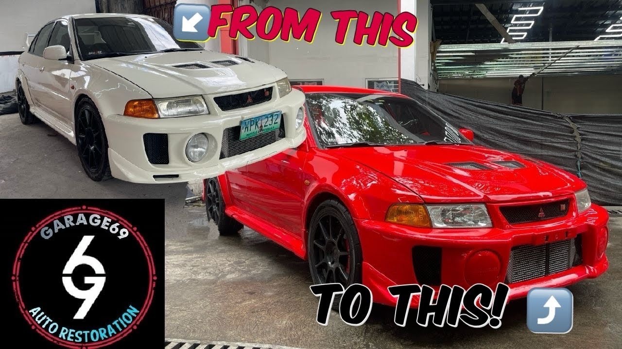 Restoring a Lancer Evolution 5 in 15 minute video - YouTube