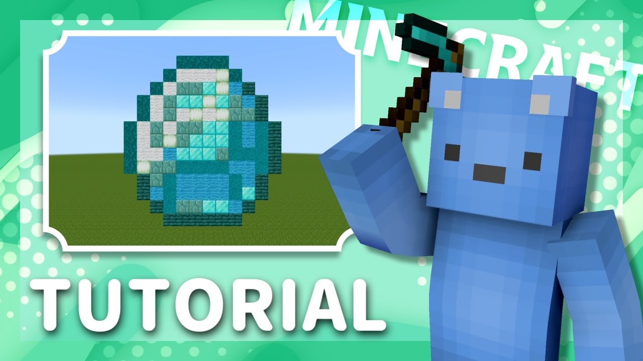 Minecraft Pixel Art - 16x - Diamond Tutorial - YouTube