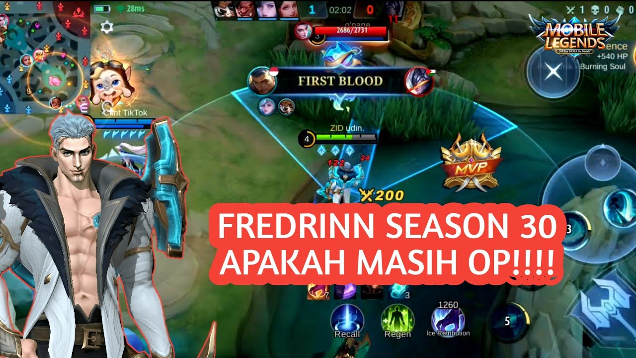 PUSH RANK AWAL SEASON PAKAI HERO FREDRINN HYPER - MOBILE LEGEND #mlbb # ...