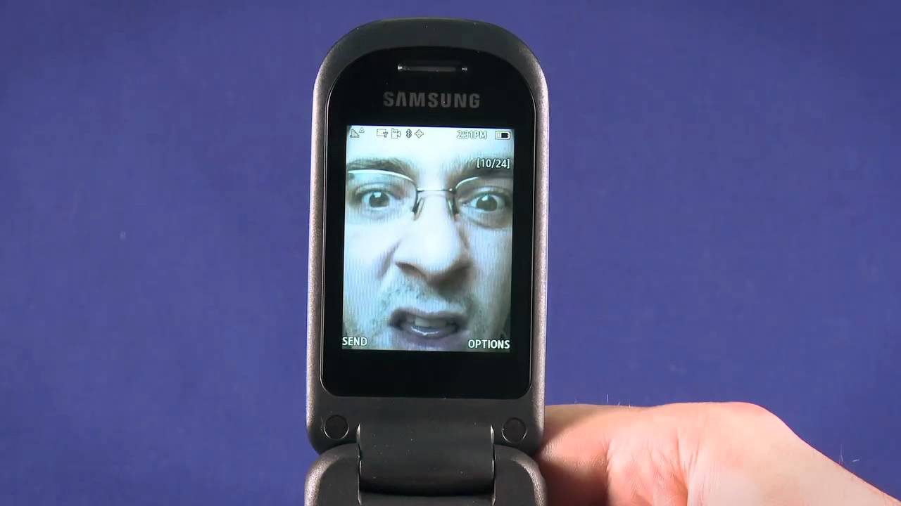 Using the camera on the Samsung m360 - YouTube