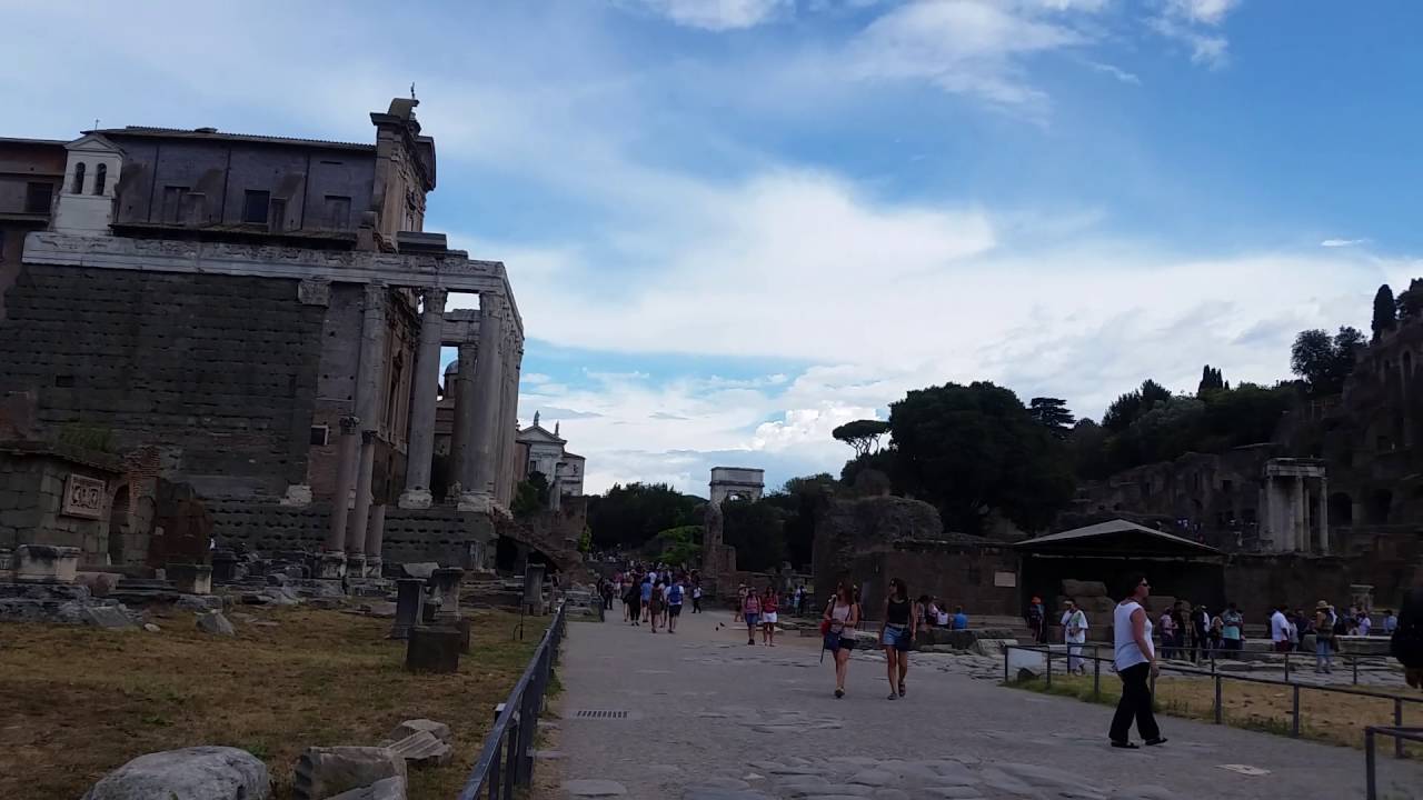 View from inside the Roman Forum (Italy Trip) - YouTube