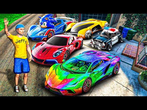 Jeffy Collects EVERY CAR In GTA 5!