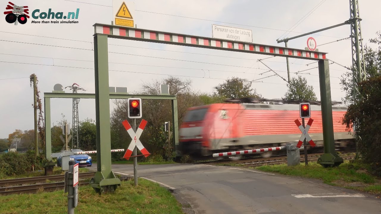 Bahnübergang Rees (Haldern) 😍4K😍 // German railroad crossing // Duitse ...
