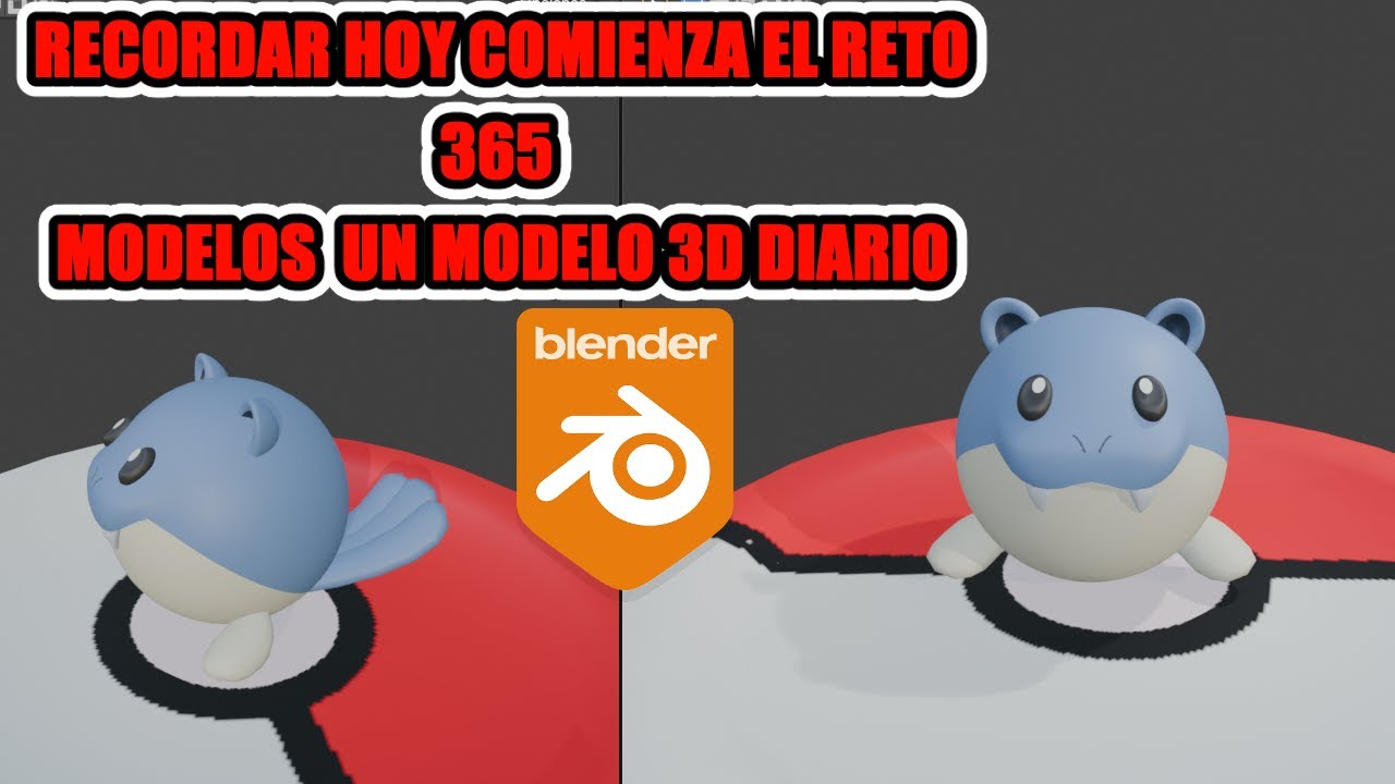 domina blender desde cero en directo en blender 4.3 #Spheal #pokemon # ...